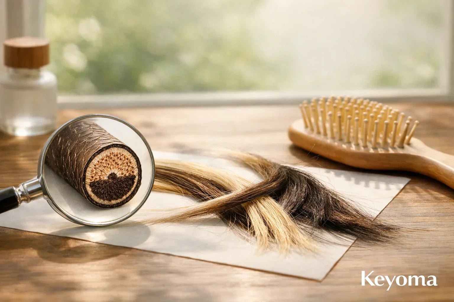 Estructura del cabello explicada, de la cutícula a la corteza – Keyoma