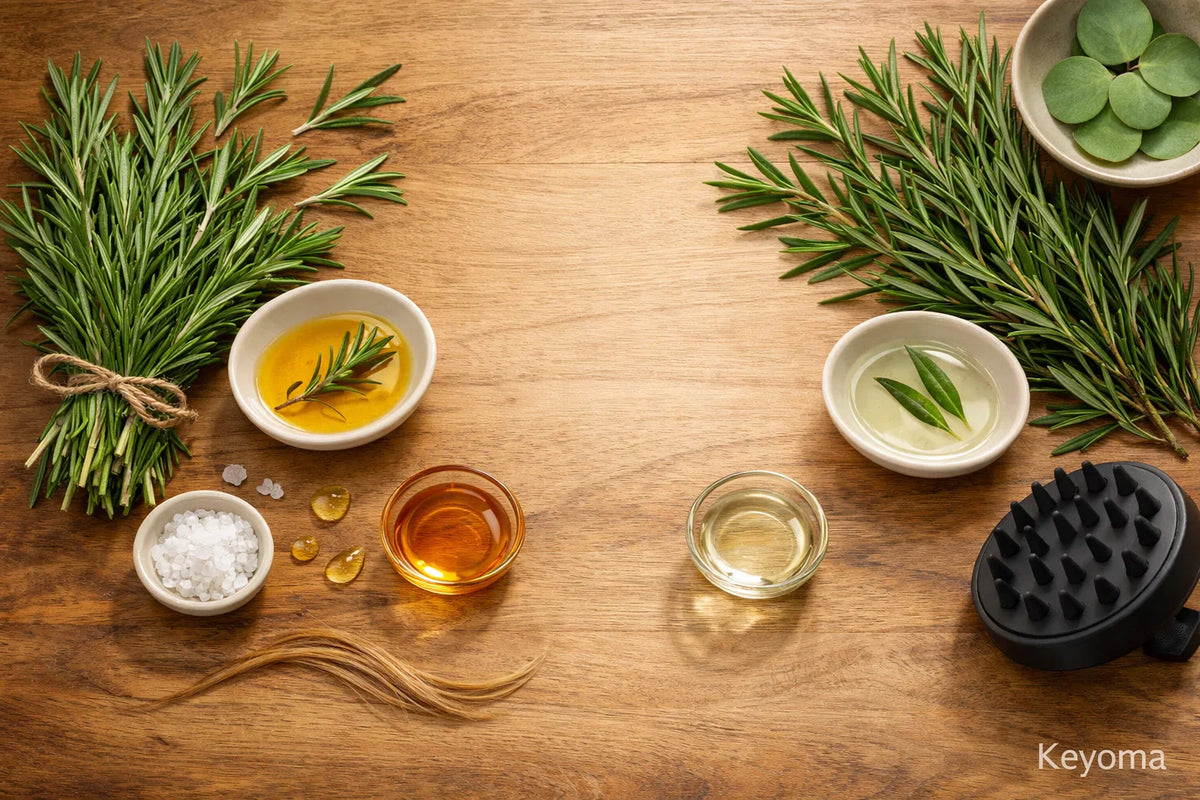 Rosemary Oil vs Tea Tree Oil for Hair: Avoid Common Mistakes – Keyoma